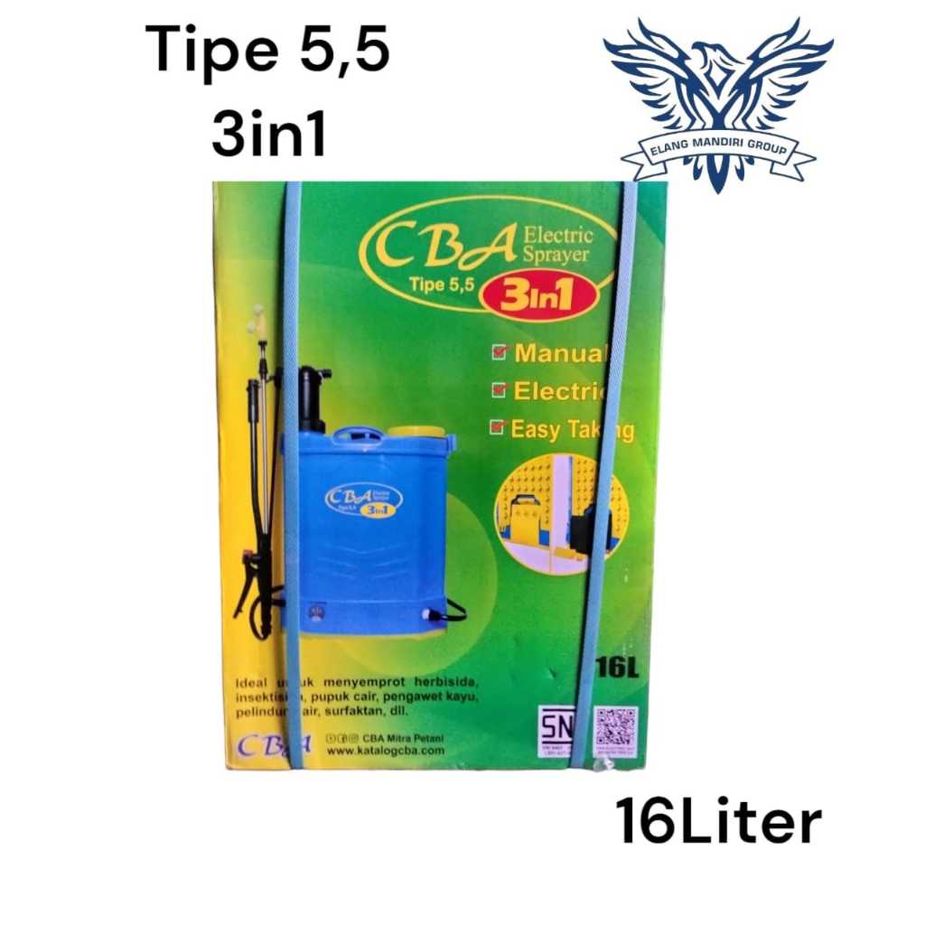 Jual CBA 16 Liter Tipe 5,5 Sprayer Elektrik 16 Liter Alat Semprot CBA | Shopee Indonesia