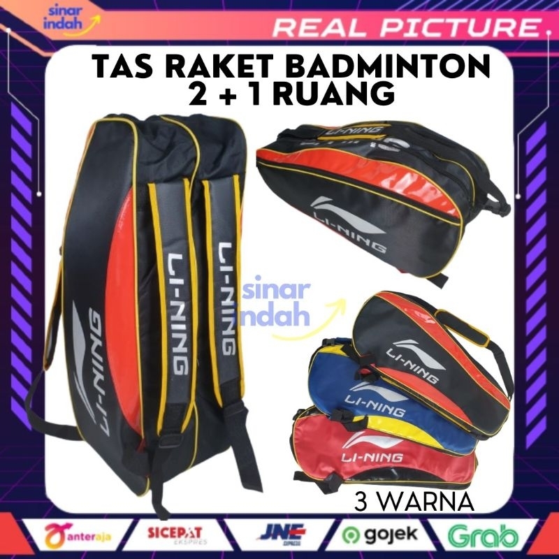 Jual Tas Raket Badminton Ransel 2 + 1 Ruang Bulutangkis Cover PREMIUM ...