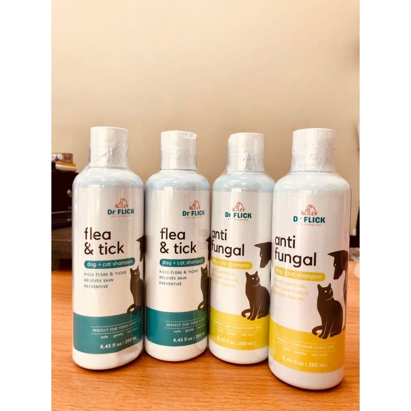 Jual DR FLICK SHAMPOO ANTI FUNGAL AND FLEA & TICK 250ML | Shopee Indonesia