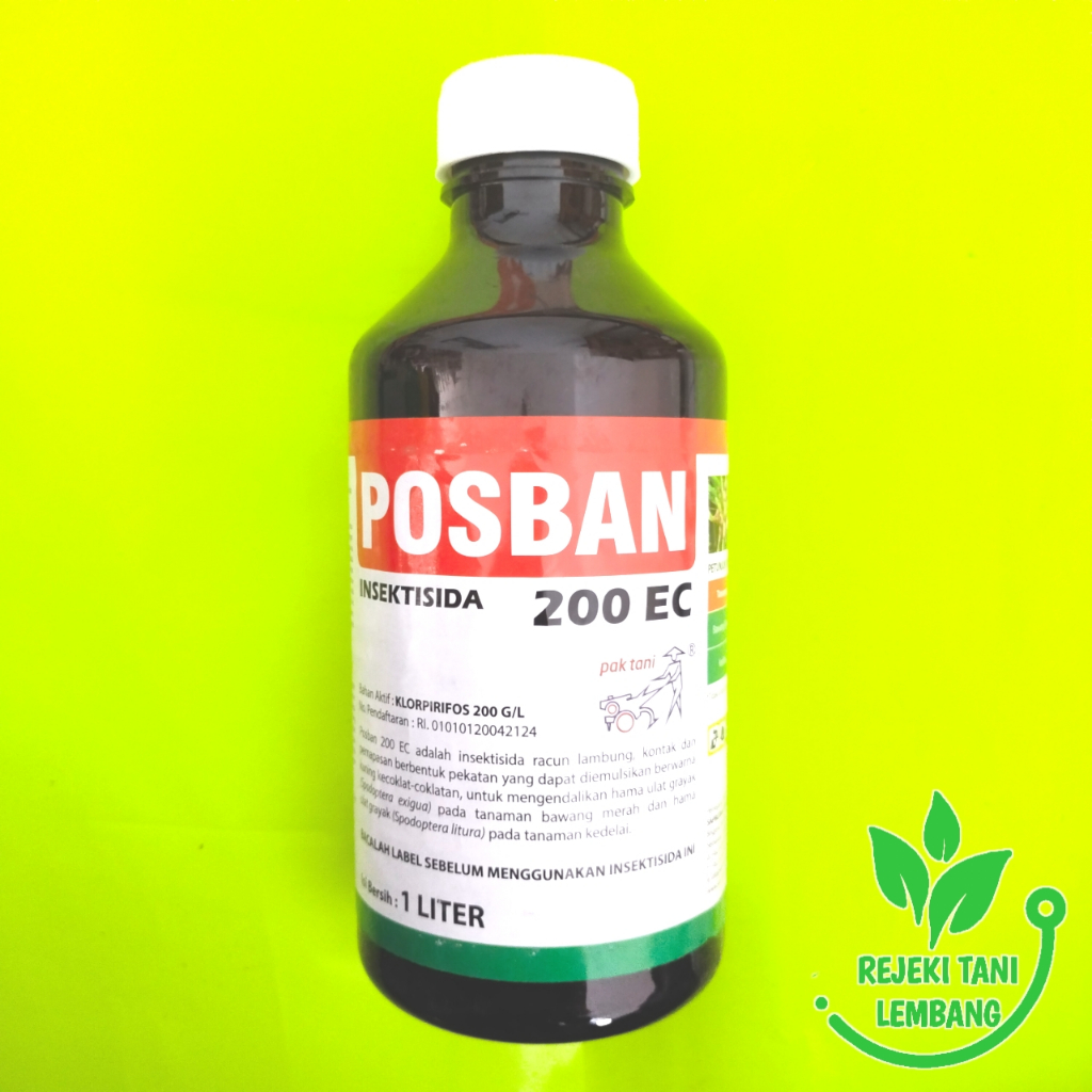 Jual INSEKTISIDA POSBAN 200 EC ISI 1 L PENGENDALI HAMA ULAT GRAYAK ...
