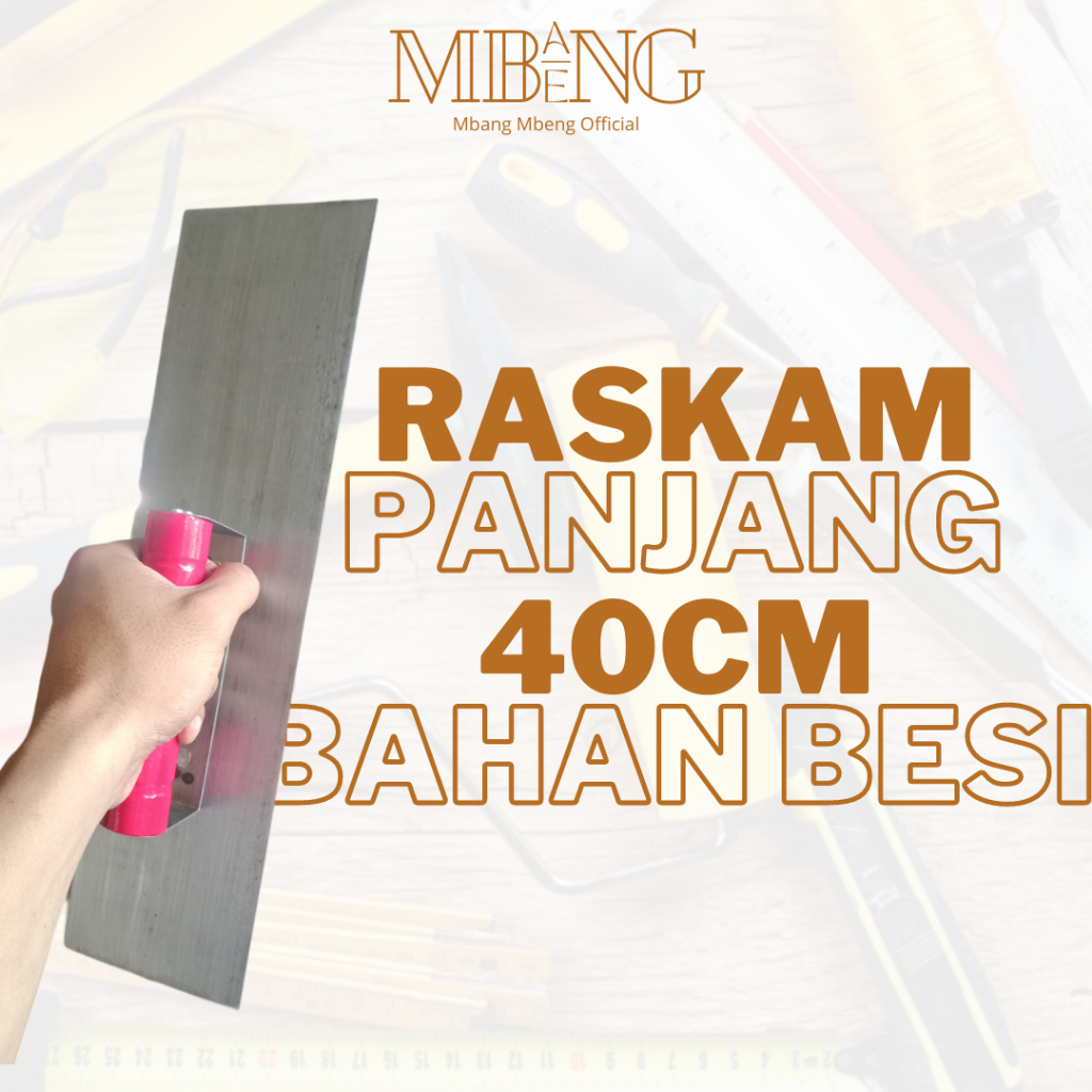 Jual RASKAM ROSKAM 40cm BAJA POLOS / GERIGI PERATA ACIAN / PLASTERING ...