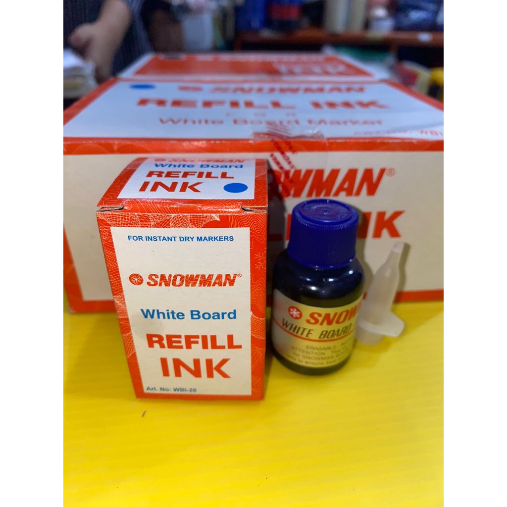 Jual Tinta Spidol / Refill Ink Snowman | Shopee Indonesia