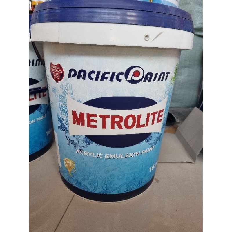 Jual Cat tembok metrolite 16 Liter putih | Shopee Indonesia