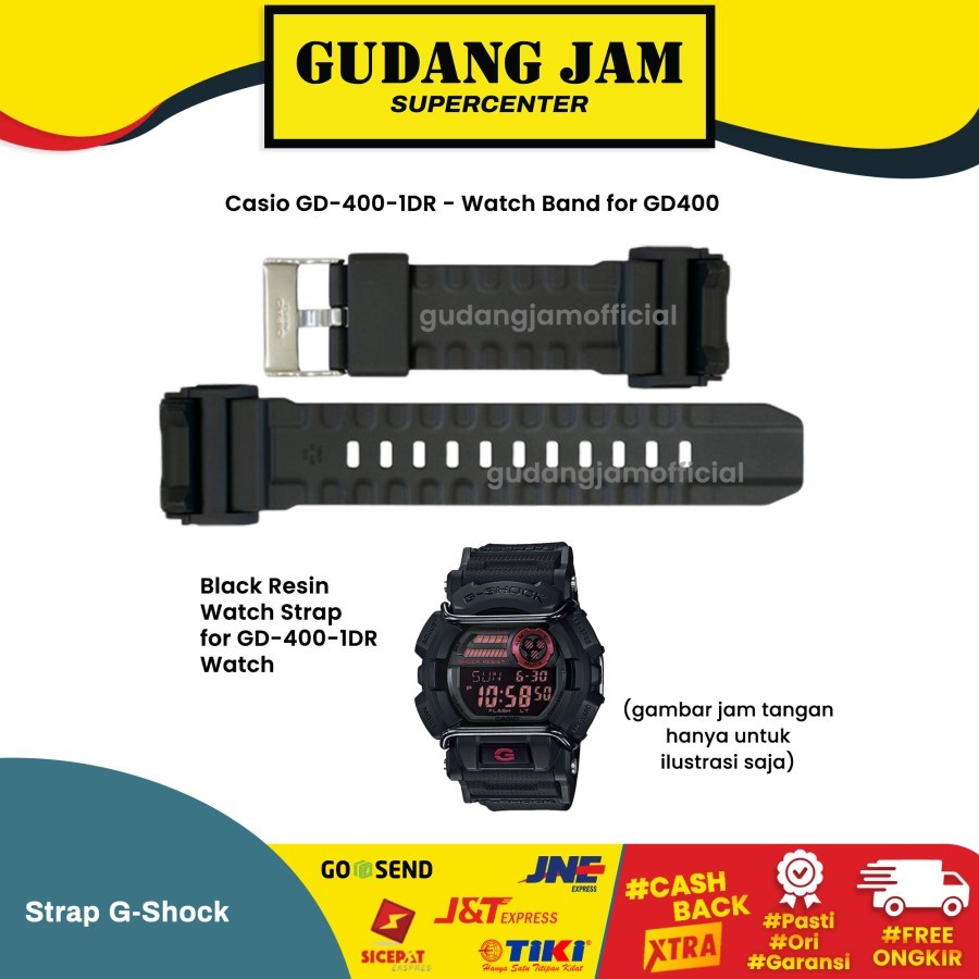 Jual Tali Strap G-Shock GD-400-1 GD-400 GD400 GD 400 Casio Original ...