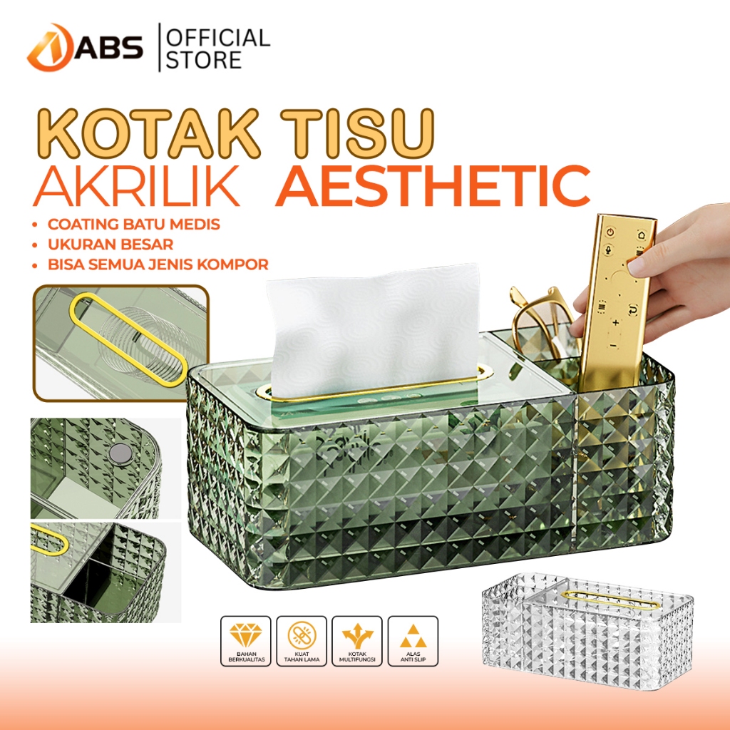 Jual ABS Hongzhuo Kotak Tisu Akrilik Estetik | Tempat Tisu estetik ...