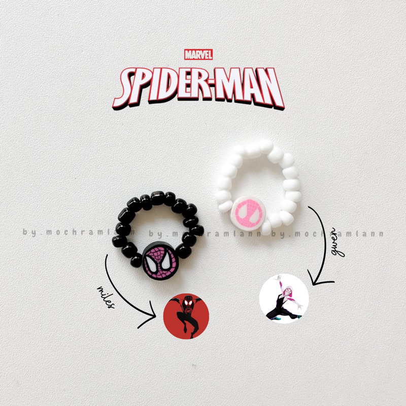 Jual Cincin Couple Miles&Gwen | Cincin Spiderman Miles And Gwen ...