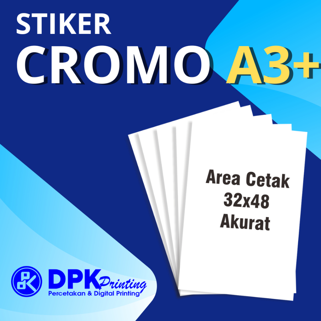 Jual CETAK STIKER CROMO A3+ MURAH / PRINT A3+ STIKER CROMO / LABEL ...
