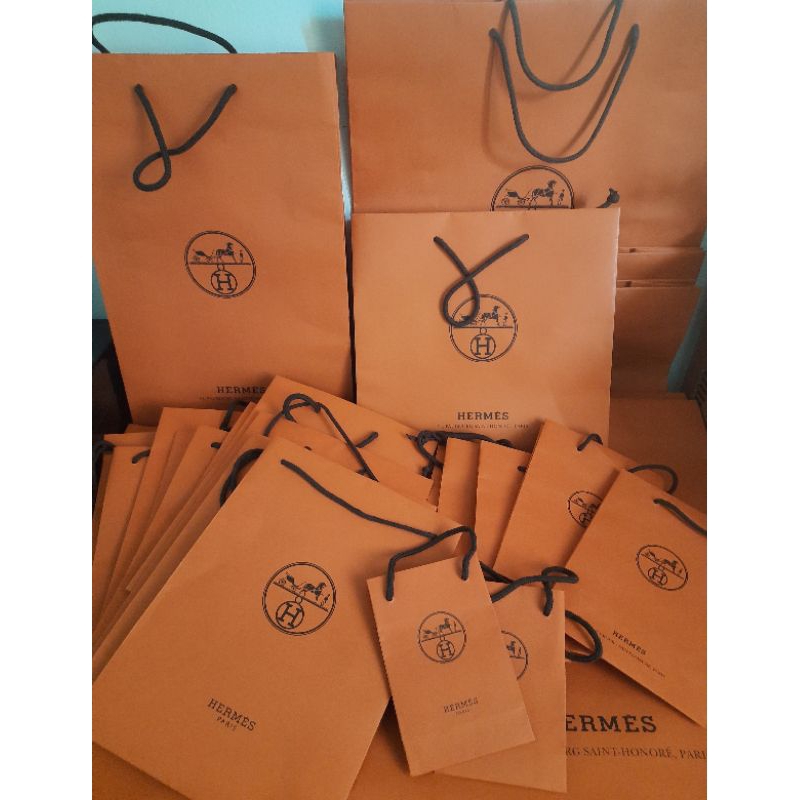 Jual paperbag h e r m e s original store / paperbag herm*s 100% authentic | Shopee Indonesia