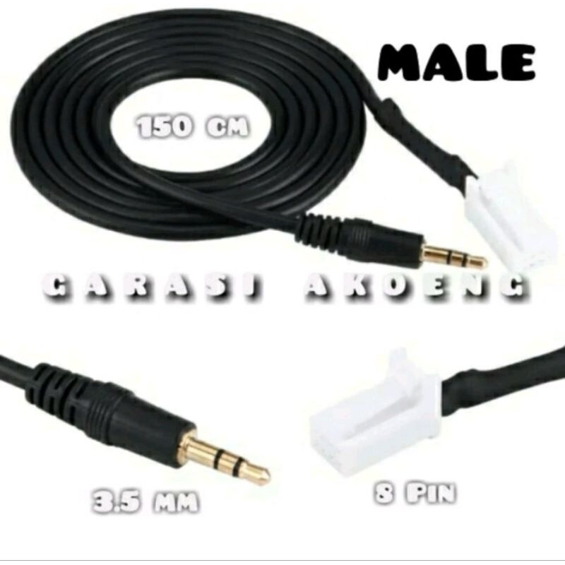 Jual Kabel Aux Head Unit Suzuki Ertiga Grand Vitara Swift SX4 Mazda VX1 ...