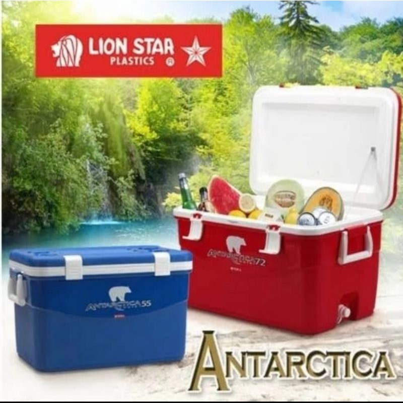 Jual LION STAR Cooler Box Es ANTARTICA Kapasitas 55 Liter I-26 Original ...