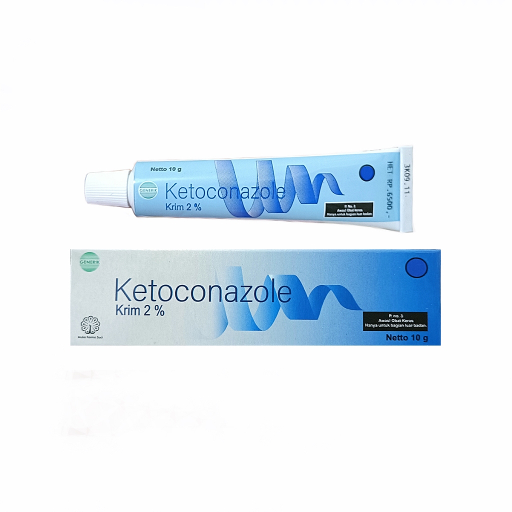Jual Ketoconazole Cream 10 Gram Gatal Panu Kudis Kurap Kutu Air Eksim Kadas | Shopee Indonesia