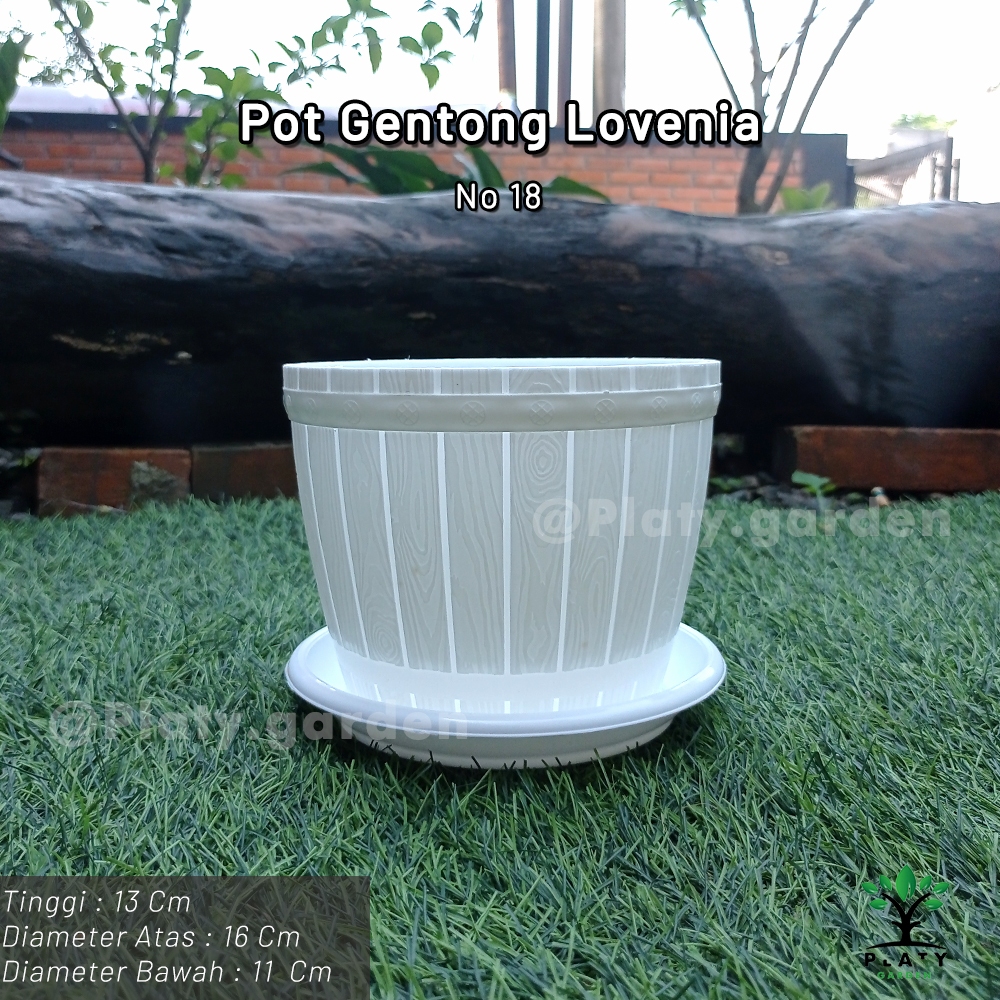 Jual Pot Gentong 18 Putih | Merk Lovenia | Shopee Indonesia