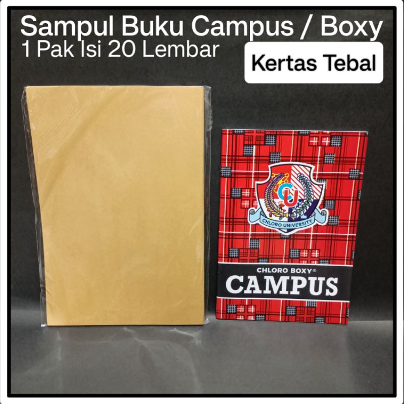 Jual 1 Pak Sampul Buku Campus / Boxy Isi 20 Lembar ( Tebal ) | Shopee Indonesia