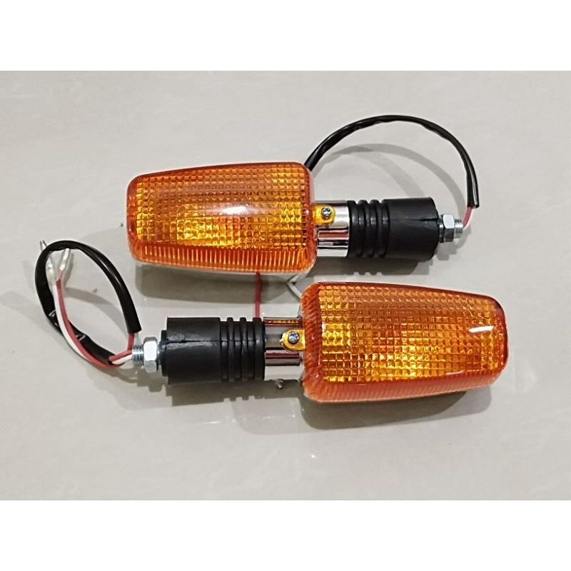 Jual Lampu sein lampu sen standar Rx king new kaca kuning | Shopee ...