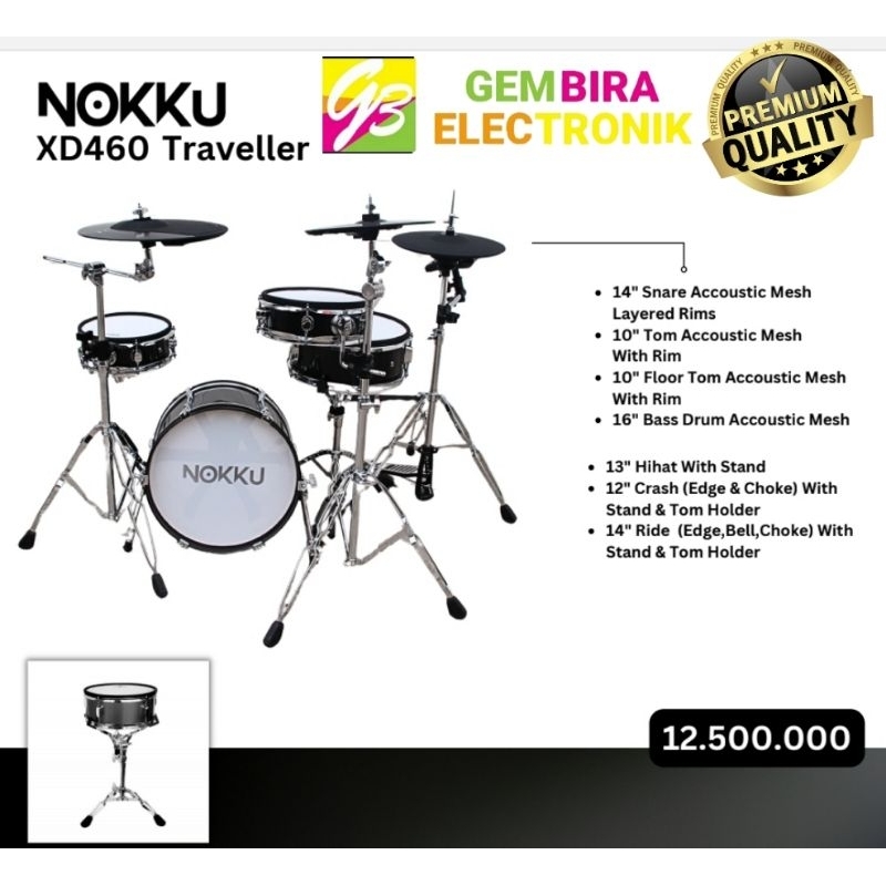 Jual Drum Elektrik nokku xd-460 Traveller Original | Shopee Indonesia