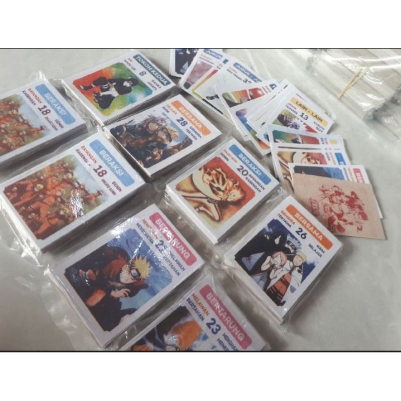 Jual 320 lembar Mainan Kartu Kwartet 4,5x6,5cm JUMBO / Mainan kartu ...