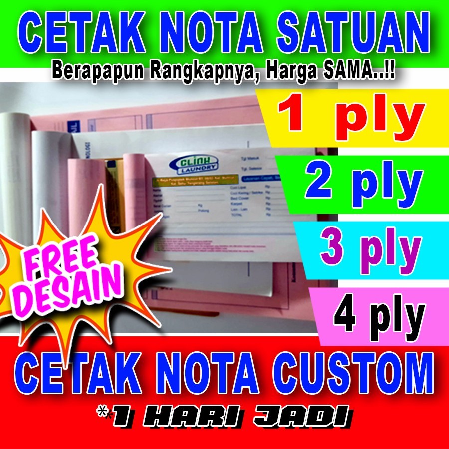 Jual CETAK NOTA, BON, KWITANSI, INVOICE, SURAT JALAN | Shopee Indonesia