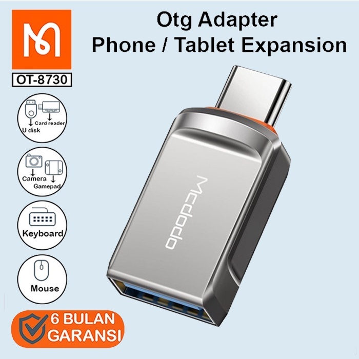 Jual Mcdodo 2 in 1 USB Lightning OTG Adapter to Usb A for untuk iPhone ...