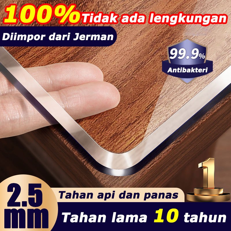 Jual 【Ukuran dapat disesuaikan】Taplak Meja Plastik Mika PVC Ketebalan 2 ...