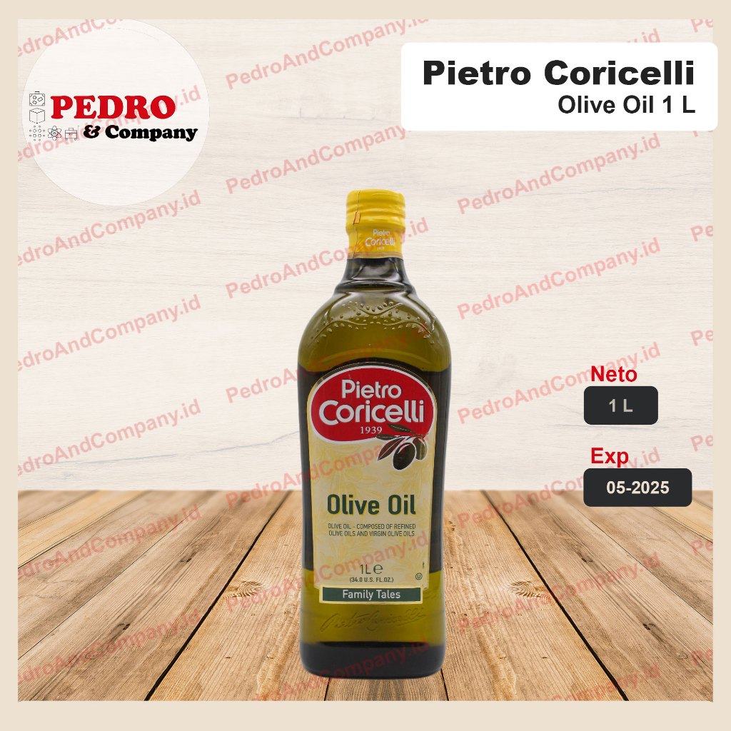 Jual Pietro coricelli olive oil 1 liter - minyak zaitun murni | Shopee ...