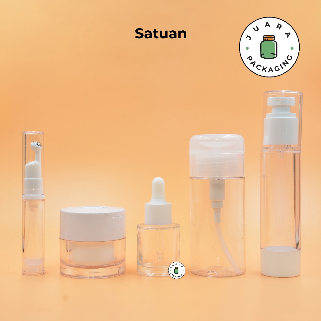 Jual [SATUAN] Skincare Botol Spray Airless Botol Pump Pot Cream Acrylic ...