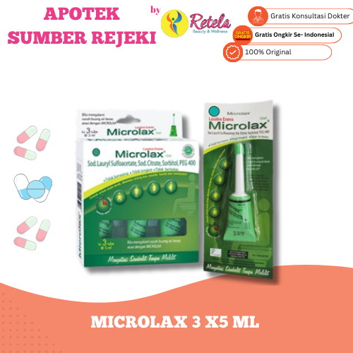 Jual Microlax Gel 3 X 5 ML/ Pencahar/ Pelancar BAB | Shopee Indonesia