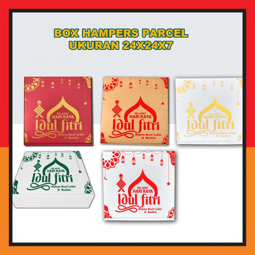 Jual Box Hampers 24x24x7 Cm Eidul Fitri /Box Hampers Idul Fitri ...