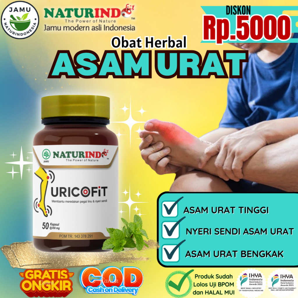 Jual Obat Herbal Asam Urat Nyeri Sendi Herbal Asam Urat Tinggi Obat ...