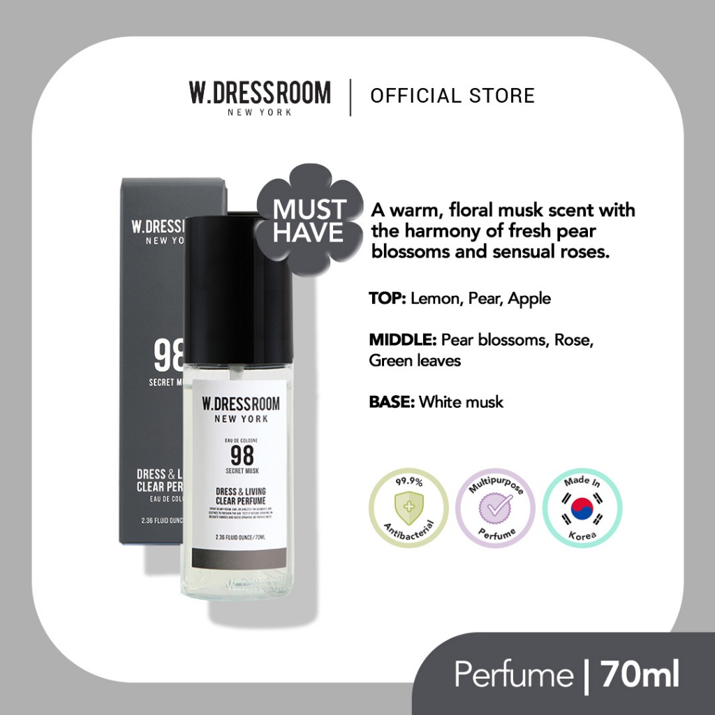 Jual W Dressroom Perfume No 98 Secret Musk 70 ml | Shopee Indonesia
