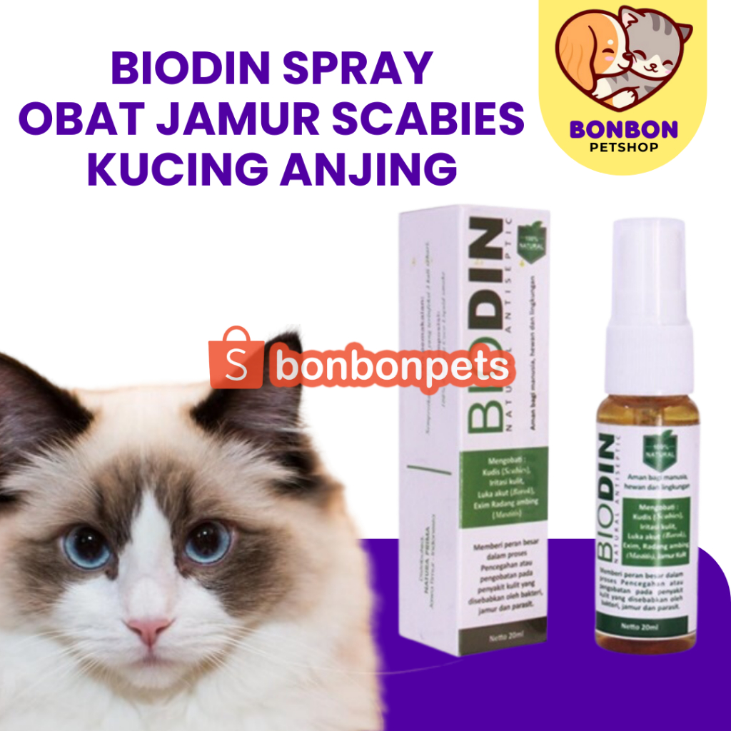 Jual Obat Luka Biodin Spray Natural Antiseptic 20ml Obat Luka Hewan ...