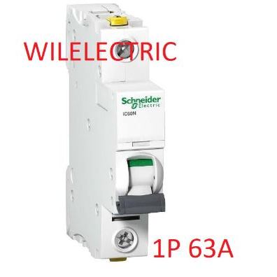 Jual SCHNEIDER MCB ACTI 9 ACTI9 IC60N 1P 63A 63 A 6kA A9F74163 | Shopee Indonesia