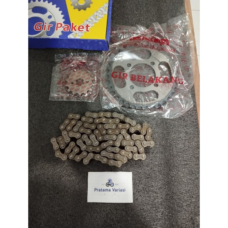 Jual [1 Set/Ishima] Gear set + Rantai / Paket Honda Grand / Legenda [14T/36T 428H-100L] | Shopee ...
