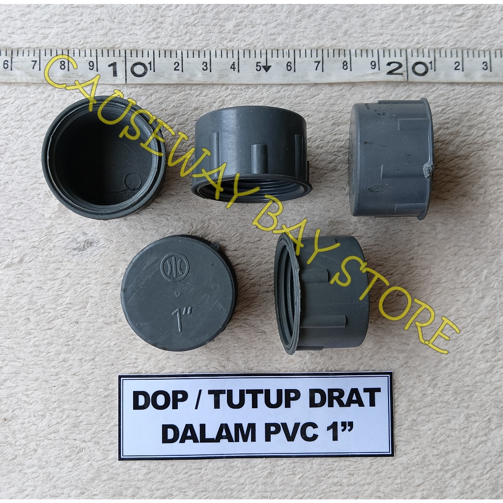 Jual DOP ATAU TUTUP DRAT DALAM PVC 1 INCH | Shopee Indonesia