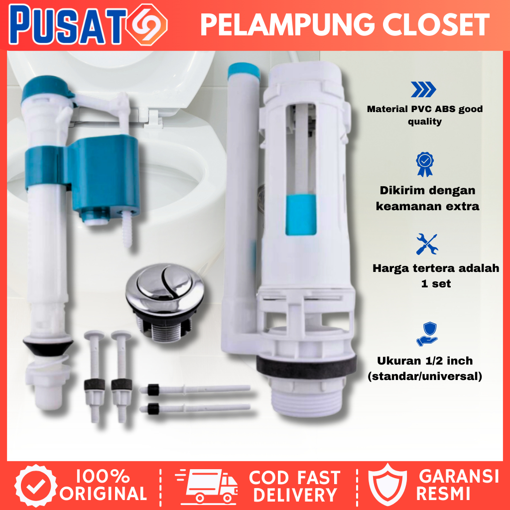 Jual Sparepart Alat Tabung Closet Duduk Tombol Atas /Alat Tabung Dual ...