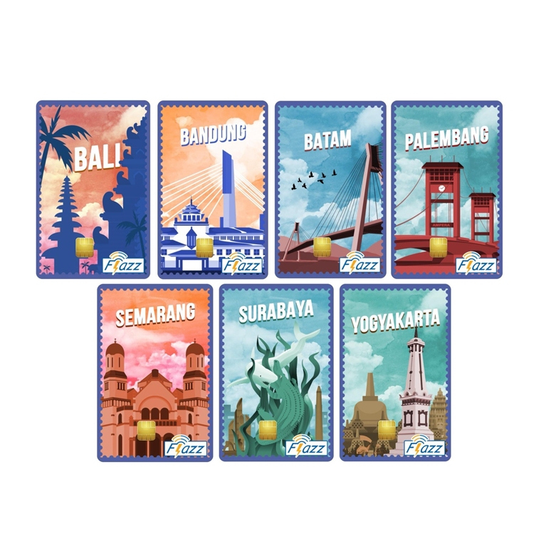 Jual Kartu Flazz Gen 2 Edisi Kota di Indonesia Limited Edition e-money ...