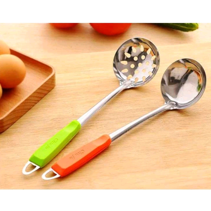 Jual Centong Sayur Sendok Sup Kuah Stainless Steel Anti Panas Anti ...