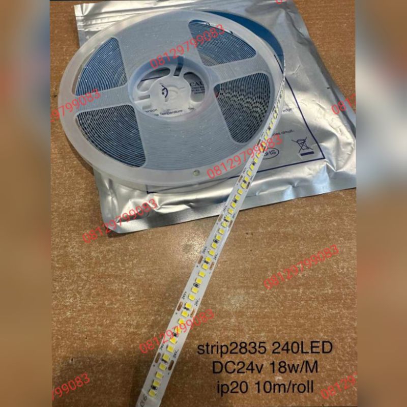 Jual LAMPU LED STRIP 24V 2835 10M LED FLEXIBLE PITA 24 VOLT 10 M 240LED 240 LED DC24V 240D 240 D ...
