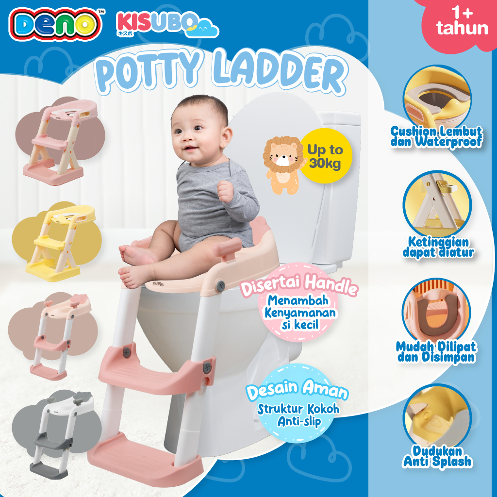 Jual DENO Baby Potty Ladder Chair Seat Toilet Training Pispot Anak Bayi ...