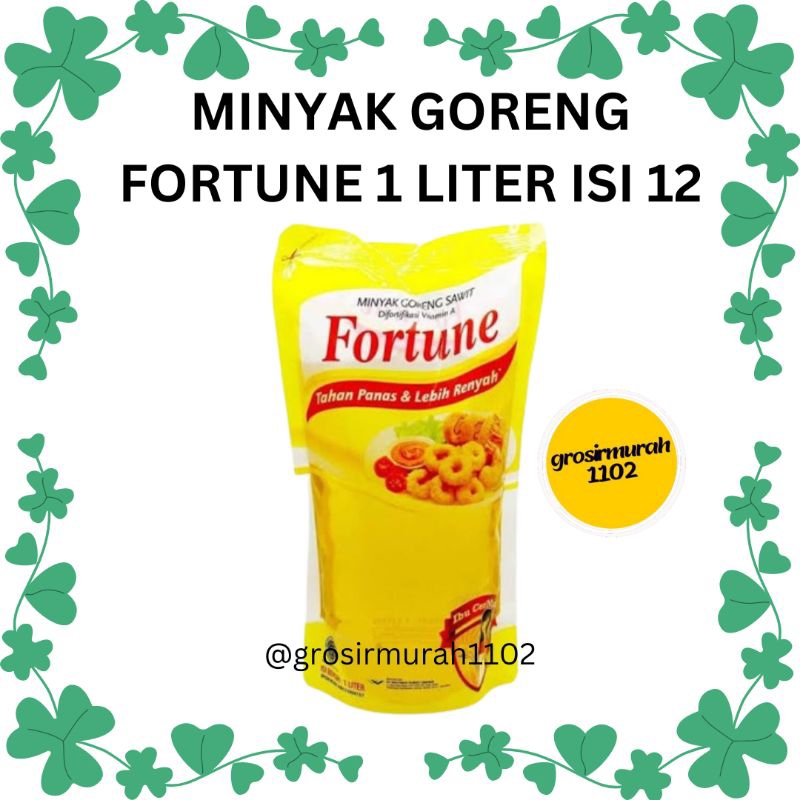 Jual {JATIM} MINYAK GORENG FORTUNE KEMASAN POUCH 1 LITER 1 DUS ISI 12 PROMO HARGA MURAH | Shopee ...