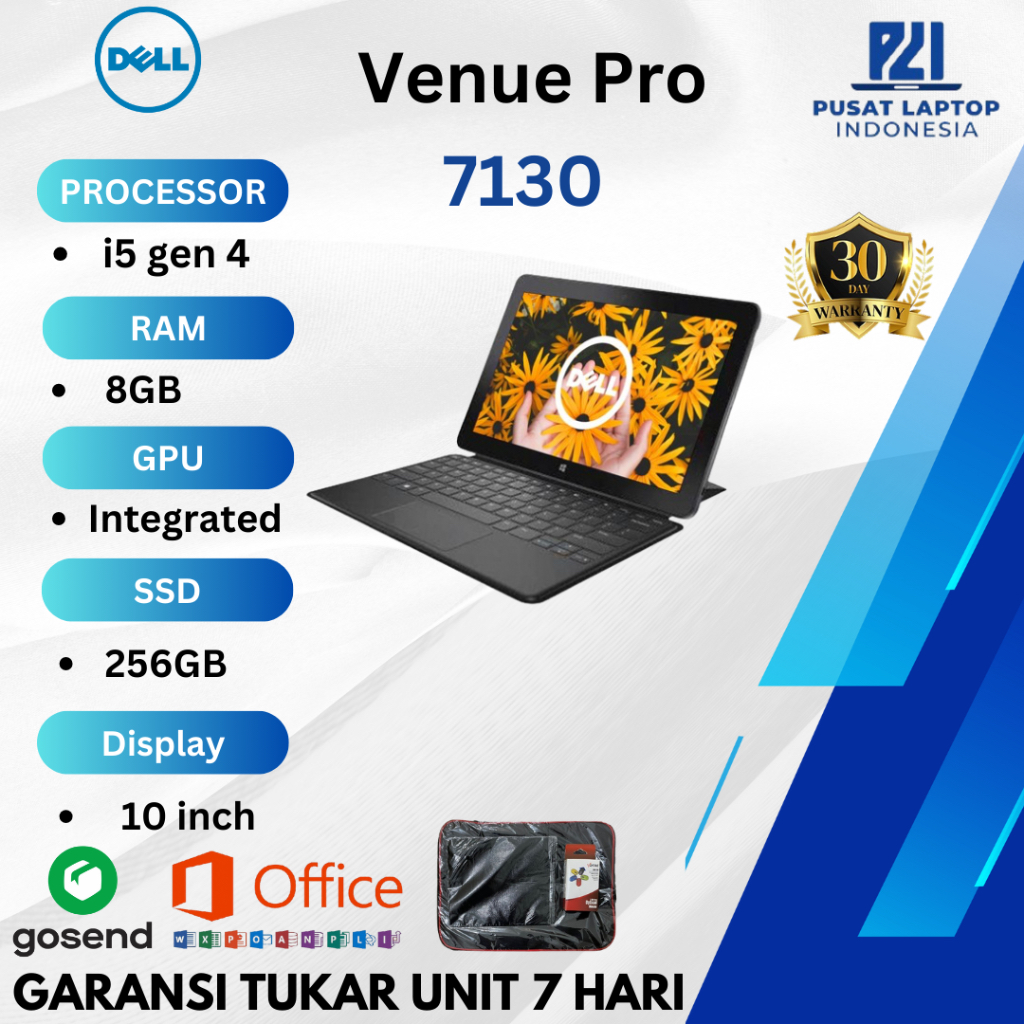 Jual Dell Venue 11 pro 7130/7140 i5 gen 4 Ram 8 Second Bekas Original ...