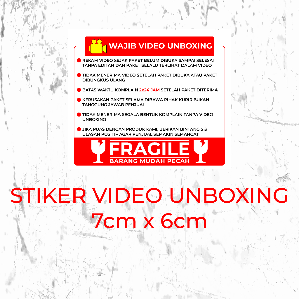Jual STIKER VIDEO UNBOXING (10 pcs) | Shopee Indonesia