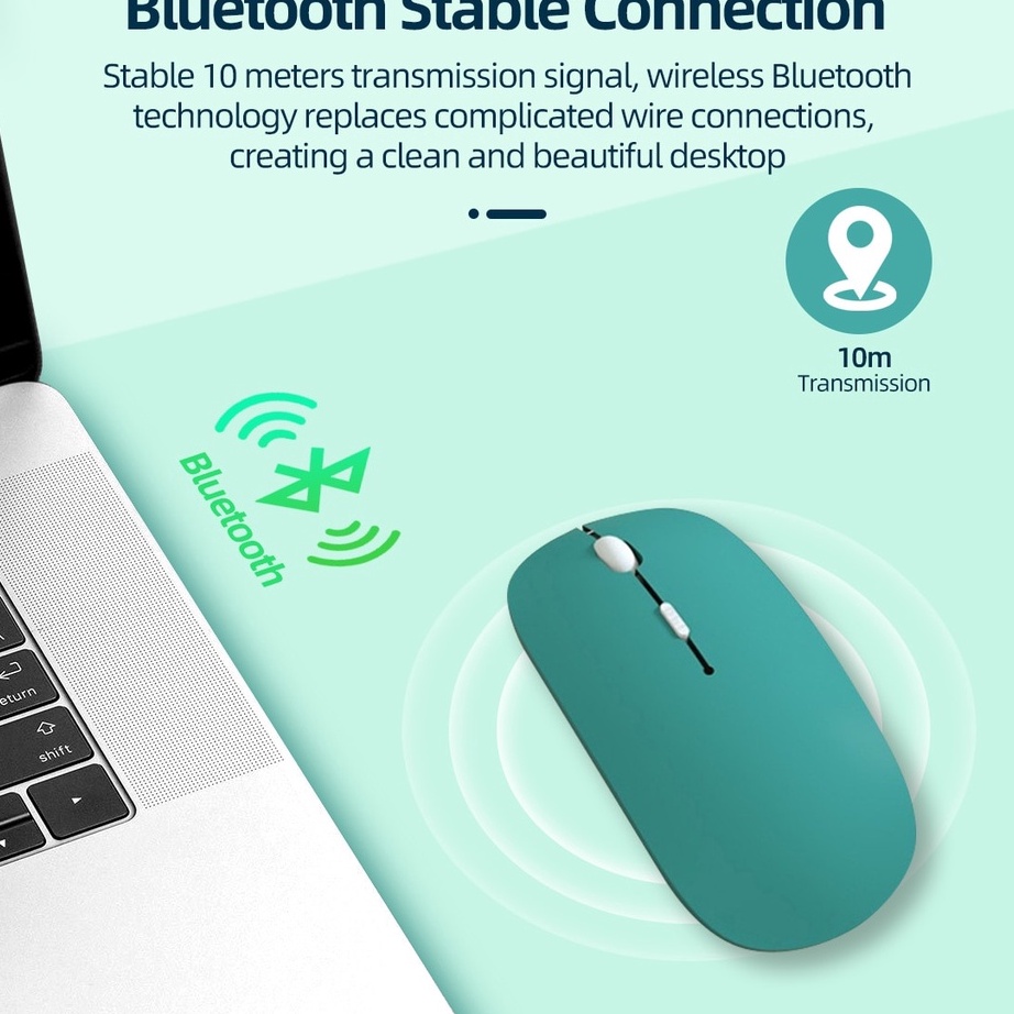 Jual rjc Taffware Mouse Pure Bluetooth V52 NO USB DONGLE Rechargeable ...