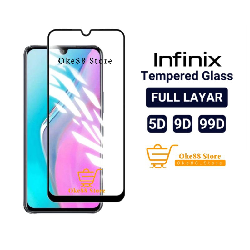 Jual Tempered Glass Full Layar 9D Infinix Note 11 11s 11 Pro 10 10 Pro ...