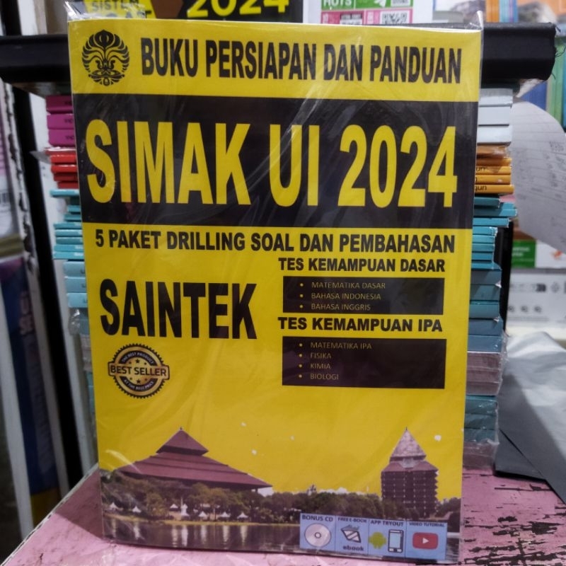 Jual Buku Persiapan Dan Panduan Simak Ui 2024 Saintek Plus Cd Room Shopee Indonesia
