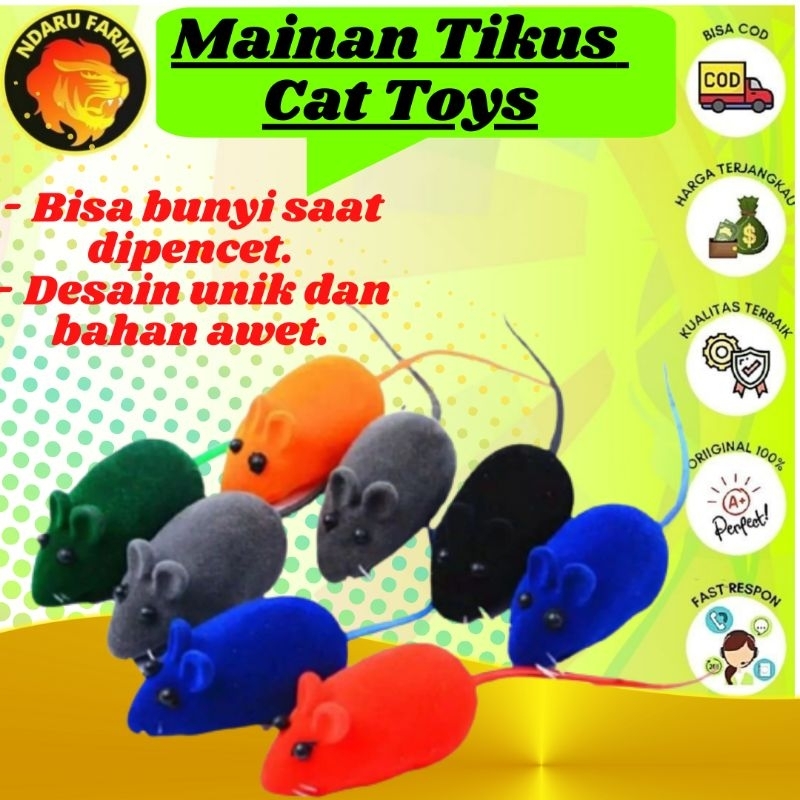 Jual Tikus Mainan kucing tikus-tikusan untuk melatih kepekaan kucing ...