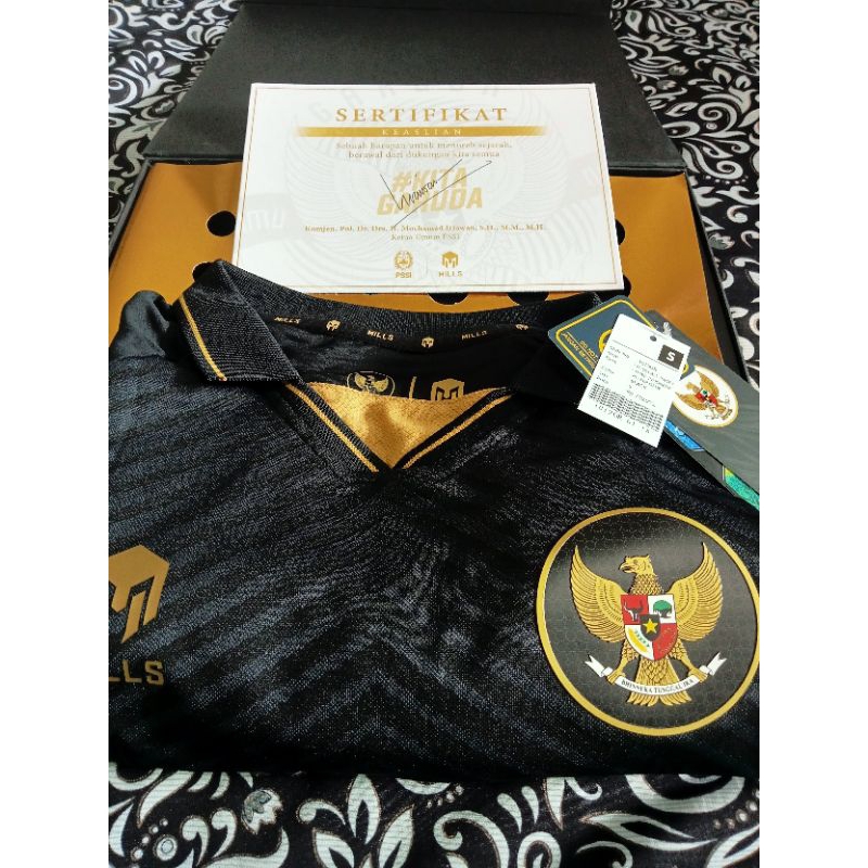 Jual Mi:LLS Timnas Indonesia jersey third player issue black | Shopee ...