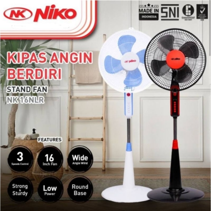 Jual KIPAS ANGIN NIKO BERDIRI 16" NK16NLR Garansi resmi/"brilliant ...