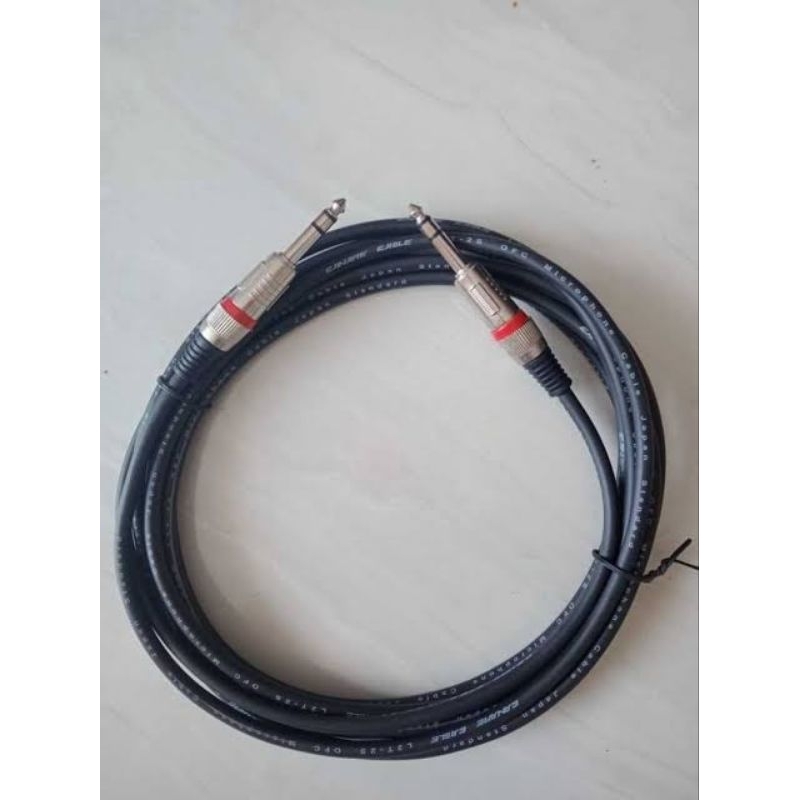 Jual KABEL JACK AKAI KE AKAI 6,5MM PANJANG 1 METER KABEL INPUT OUTPUT ...