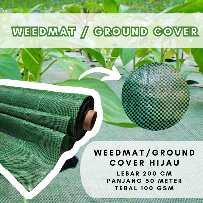 Jual Weedmat Hijau ukuran 200 cm x 50 m merk Sido Panen | Shopee Indonesia