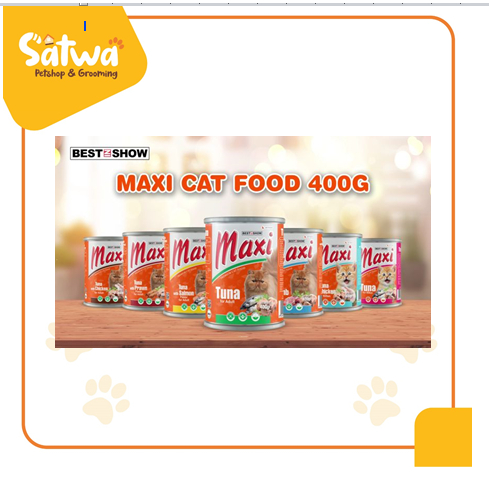 Jual Makanan Kucing MAXI CAT KALENG 400gr WETFOOD MAXI 400gr MAXI CAT ...